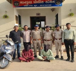 Mankuva police held two accused Detects 8 temple break of West Kutch ...